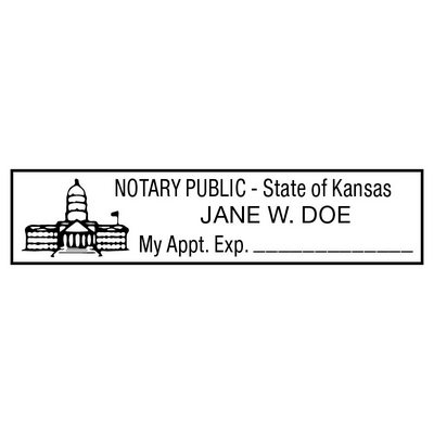 Kansas Notary Stamp | Rubber Stamp Warehouse